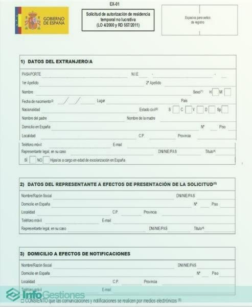 Cómo se rellena el Formulario EX 01 para Residencia Temporal no ...